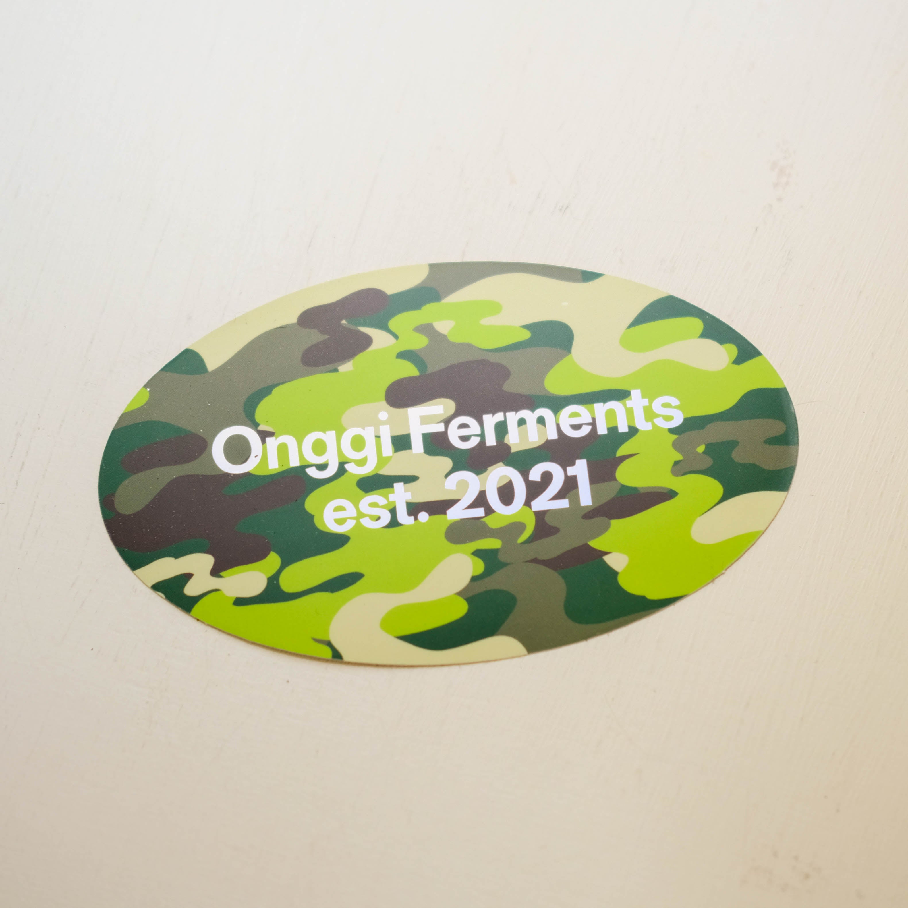Onggi Matcha Drip Camo Sticker – Onggi