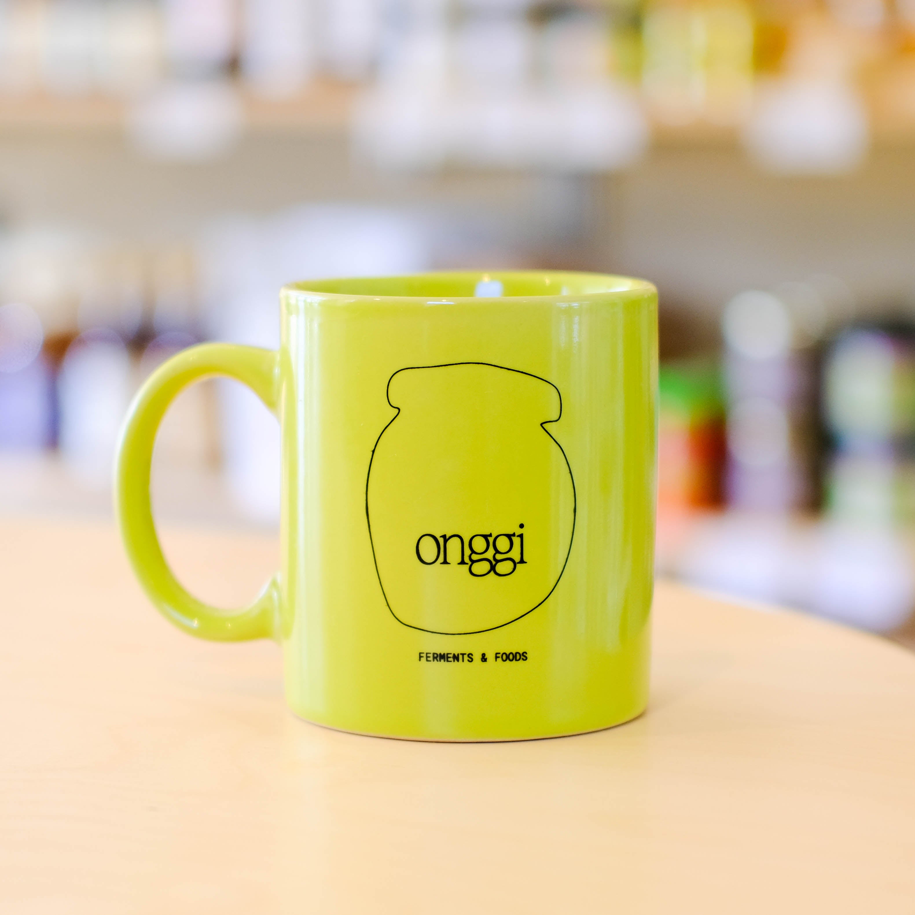 Onggi Coffee Pot Mug - Green – Onggi